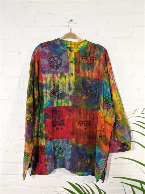 Tie Dye Patchwork Shirt • Hippy Clothing By Hippy Buddy