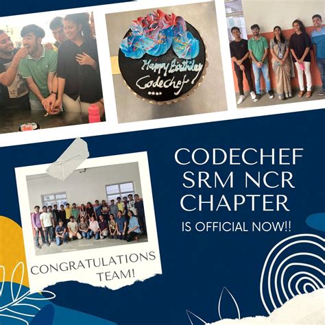 Srm Ncr Codechef Chapter On Linkedin Congratulations Technical