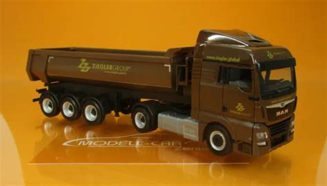 HERPA 311687 MAN TGX XLX Euro 6c Rundmulden SZ Ziegler Group 1 87 EUR