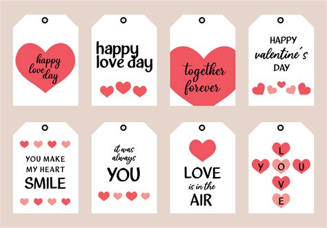 Vector De Etiquetas Etiquetas O Carteles De Regalo Del Día De San