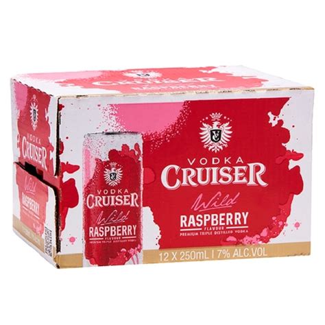 Cruiser Raspberry 7 250ml 12 Cans Liquid Library