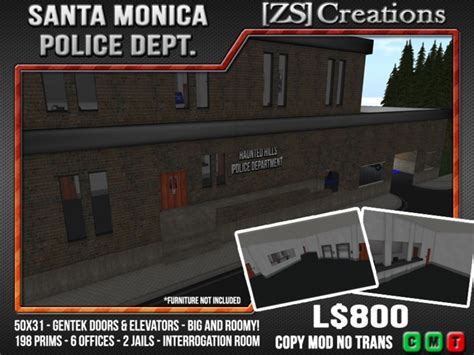 Second Life Marketplace Zs Santa Monica Police Department