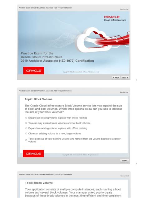 Oci Architect Associate Practice Exam Pdf