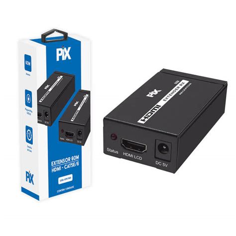 Extensor Hdmi Rj45 60 Metros Adaptador Cabo Rede Cat5e 6 Leroy Merlin