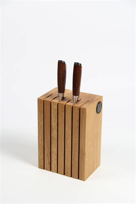 Magnetic Oak Knife Block Knife Holder Magnetic Knife Block Wood Magnetic Knife Stand