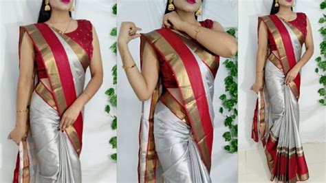 Perfect Saree Draping Tutorial Look Perfect Silk Saree Draping Tips To