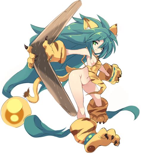 Karukan Monjya Cham Cham Samurai Spirits 1girl Animal Hands