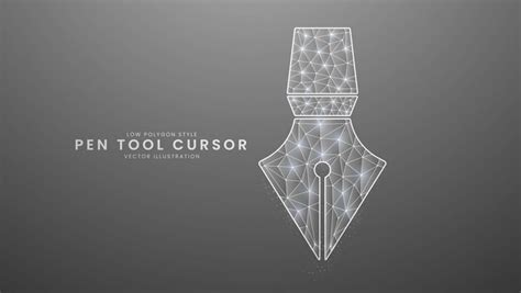 Premium Vector Pen Tool Cursor Minimal Anchor Control Points Concept