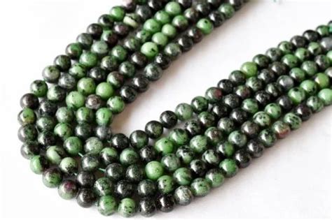 Green Round Ruby Zosite Beads Beads For Necklace Ring At Rs 140 Carat In Pune