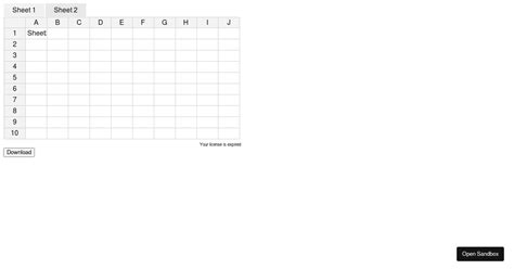 React Spreadsheet Forked Codesandbox
