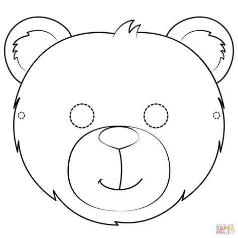 Bear Face Template Printable