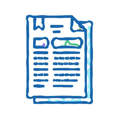 Protocol Document Icon Doodle Illustration Stock Illustration Illustration Of Growth Diagram