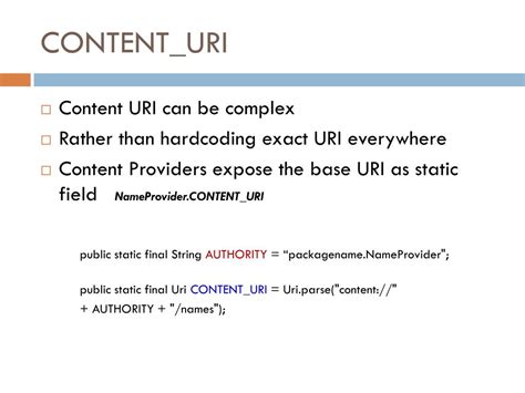 Ppt Android Content Providers Powerpoint Presentation Free