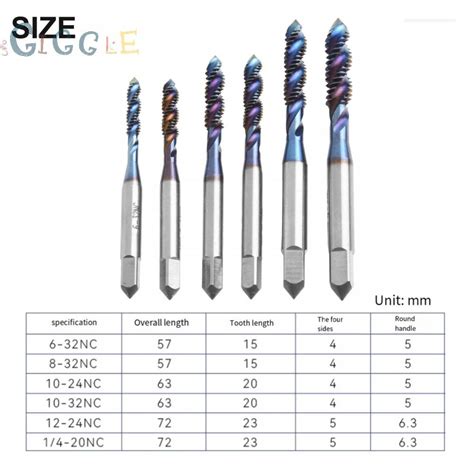 Hss Spiral Tap ยหอใหมทไมไดใชงานทนทานเครองมอเกลยวใชงานงายเจาะแตะ Shopee Thailand