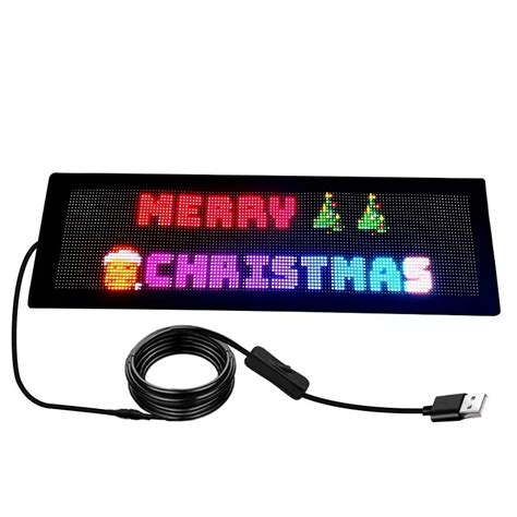 oem flexible screen scrolling advertising display message xcar panel