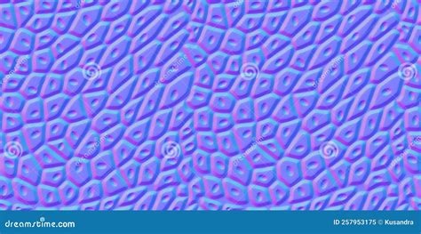 Normal Map Of Plant Cell Texture Under A Microscope Stock Illustration