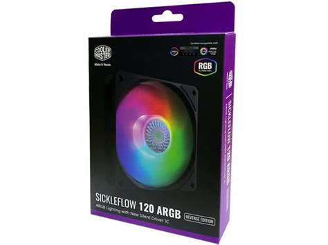 Cooler Master SickleFlow 120 V2 ARGB Reverse Edition For Push Pull