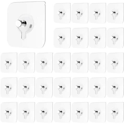 Accroche Tableau Sans Percer 30 Pcs Fixation Murale Sans Percer