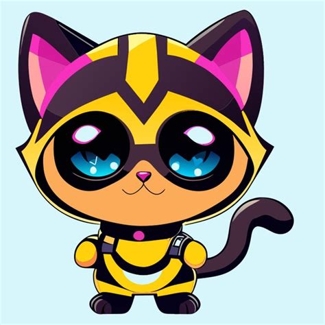 Premium Vector A Cyberpunk Cat Remove Background Automatically Vector