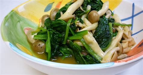 しめじ＆ほうれん草のポン酢炒め By ちび坊ママ 【クックパッド】 簡単おいしいみんなのレシピが366万品