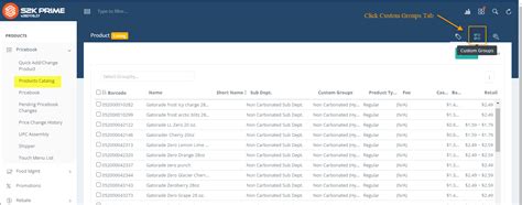 how to create and assign items to custom group s2k prime support center