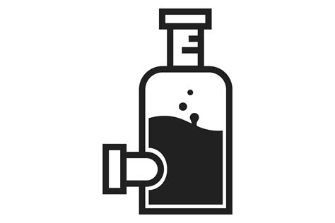 Glass Flask Icon Simple Style Graphic By Nsit0108 · Creative Fabrica