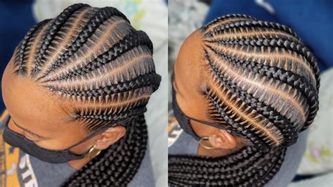 Stitch Braids Feedin Braids Straight Back Braids Youtube