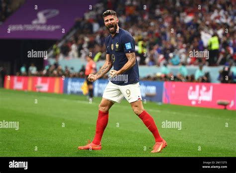 Al Khor Qatar 10th Dec 2022 Olivier Giroud Of France Celebrates