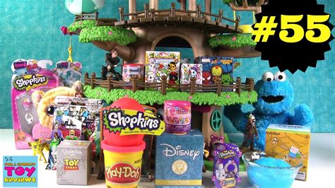 Blind Bag Treehouse 55 Unboxing Shopkins Slime Play Doh Limited