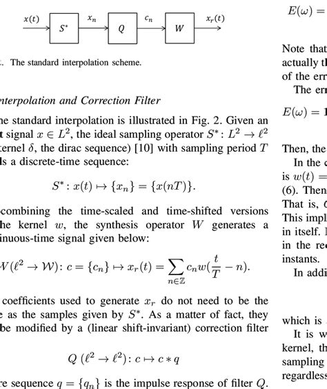 Error Kernels E P Of The Orthogonal Projection E Of The Standard