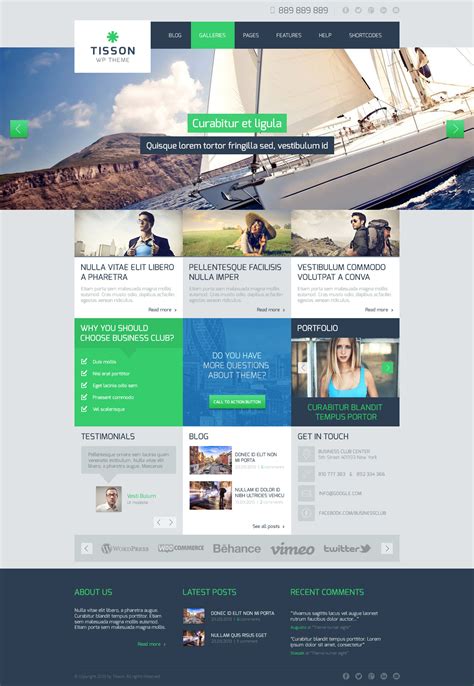 Tisson PSD Template by muffingroup | ThemeForest