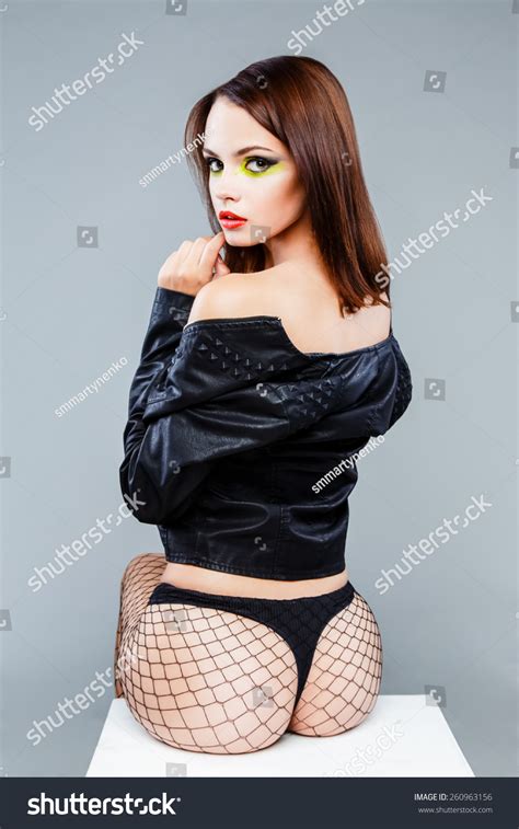 Sexy Seductive Brunette Female Fashion Model Stock Photo Shutterstock