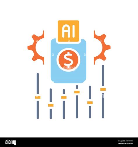 dynamic pricing optimization color flat icon for digital and print