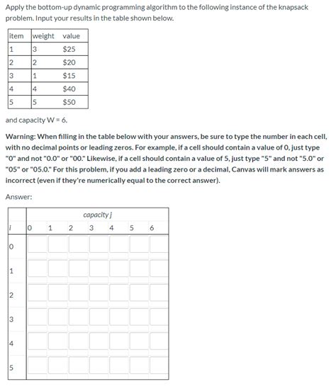 Solved Apply The Bottom Up Dynamic Programming Algorithm To Chegg