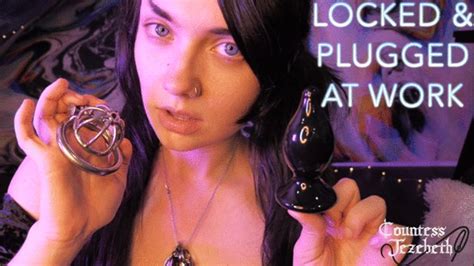 Locked Plugged At Work Countess Jezebeth Clips Sale