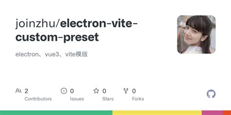Github Joinzhu Electron Vite Custom Preset Electronvue Vite