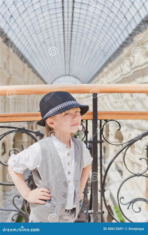 Little Boy Walking In Big Supermarket Stock Image Image Of Young