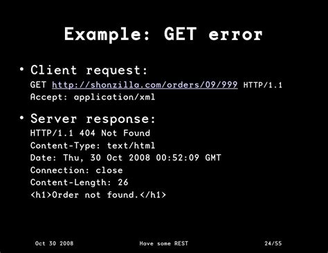 Example GET Error Client