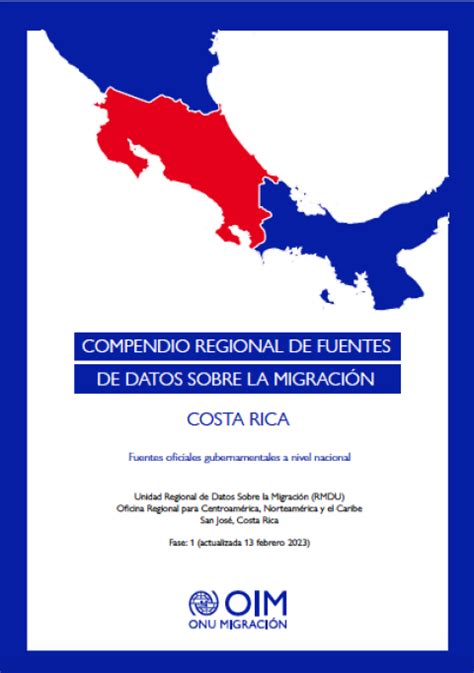 Compendio Regional De Fuentes De Datos Sobre La Migración Costa Onu