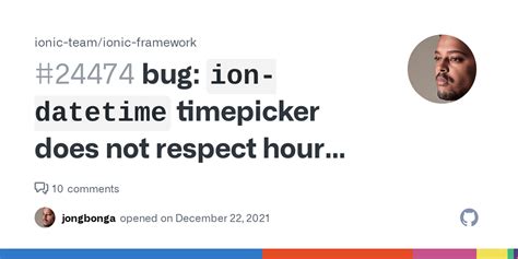 Bug `ion Datetime` Timepicker Does Not Respect Hour Cycle Format With
