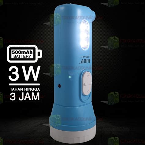 Senter Cas Emergency Mati Lampu 1 Lampu Senter 3 Lampu LED Body