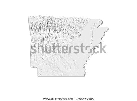 Map Arkansas Arkansas Map Joyplot Style Stock Illustration 2255989485