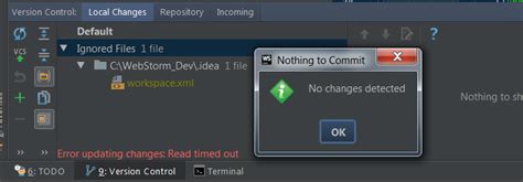 Version Control Cannot Check In To Tfs With Webstorm Stack Overflow