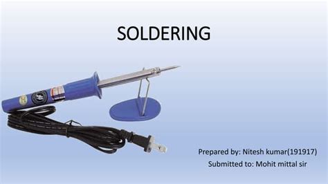 Soldering Training Ppt Pptx