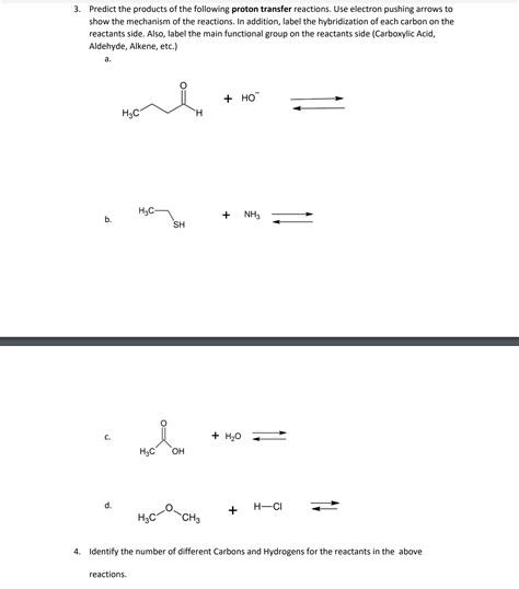 [solved] 3 Predict The Products Of The Following Proton Transfer Reactions Course Hero