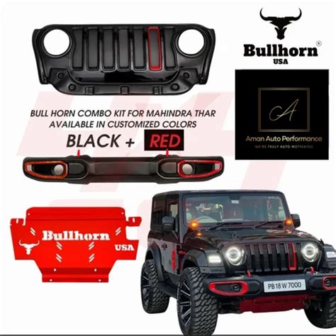 Thar Bullhorn Accessories At Rs 33990 Set Thar Bumper In New Delhi Id 2852434144773