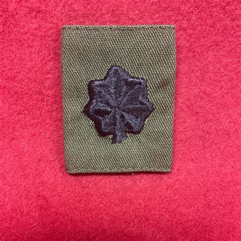 Vintage Us Army Lieutenant Colonel Patch Gortex Subdued Od Black 04cc02 Etsy