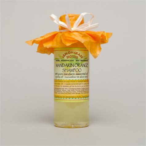Mandarin Scented Natural Shampoo From Lemongrass House Uk
