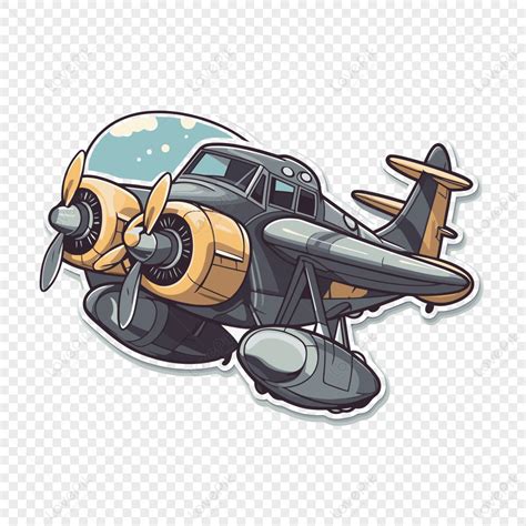 흰색 배경 클립 아트에 오래 된 스타일 Warbird 비행기 디자인 벡터상표 Png 일러스트 무료 다운로드 Lovepik