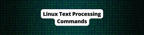 Linux Text Processing Command Earthly Blog